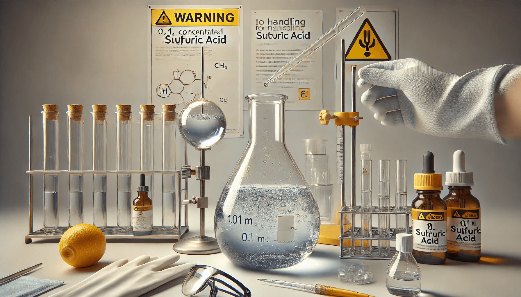 Preparation of 0.1M solution of Sulfuric Acid (H₂SO₄)