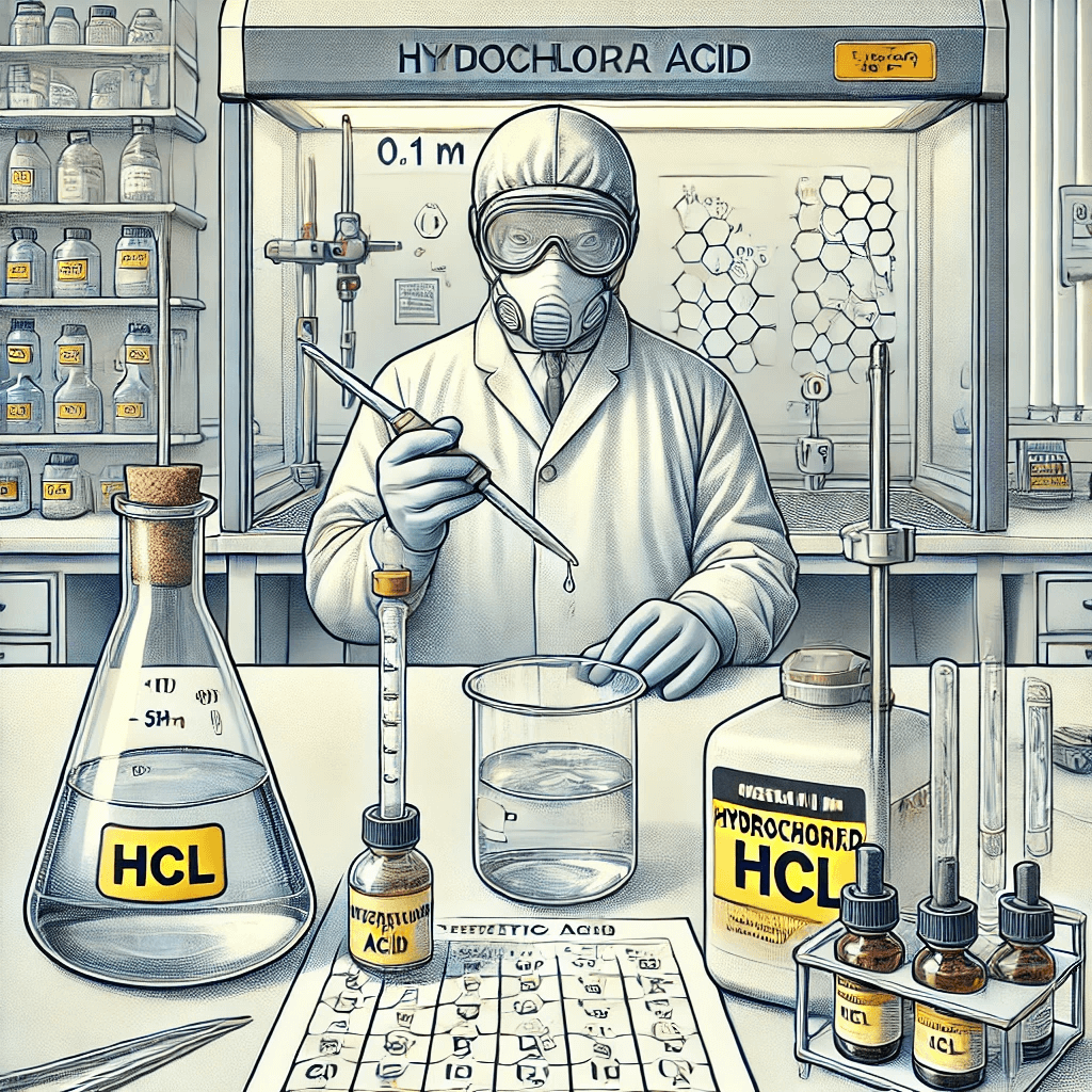 Preparation of 0.1 M Hydrochloric Acid Solution
